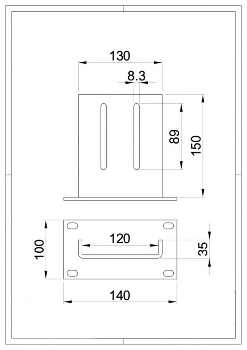 End Staple Support for Heavy Cantilever Gates - Talitech
