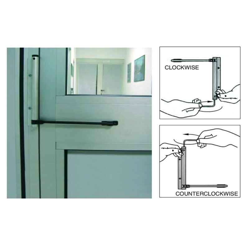 Offset Spring Loaded Closer - Aluminium Lacquered - Talitech